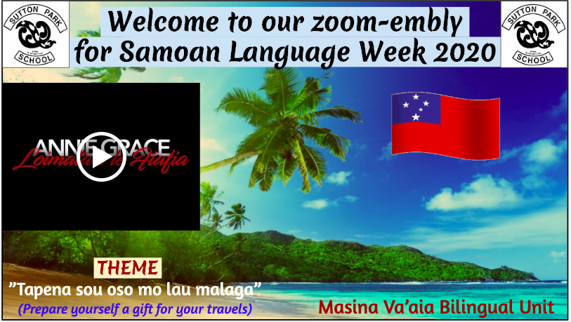 Samoan Language Week 2020 (Masina Va’aia Bilingual Unit) – Sutton Park ...